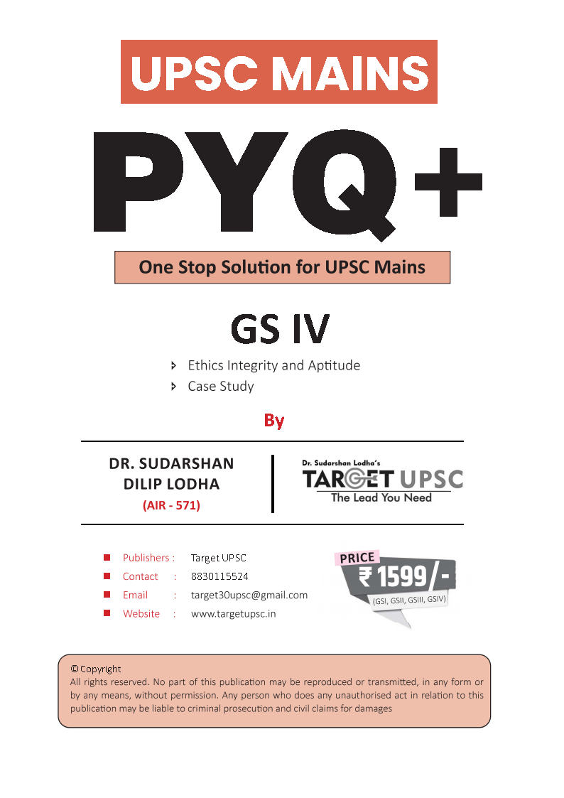 Target Upsc Mains PYQ GS -4 Topic-wise Paper English Medium Original Book