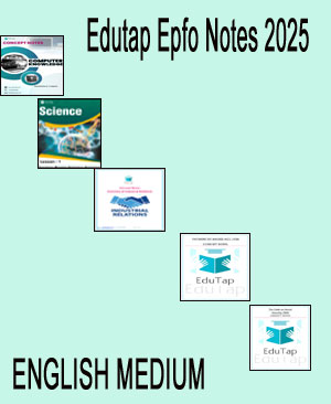 Edutap Epfo 5 Booklet Notes Combo Set 2025 English Medium