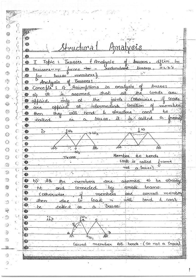 Made Easy - Civil Engineering - Structural Analysis - Handwritten Class ...