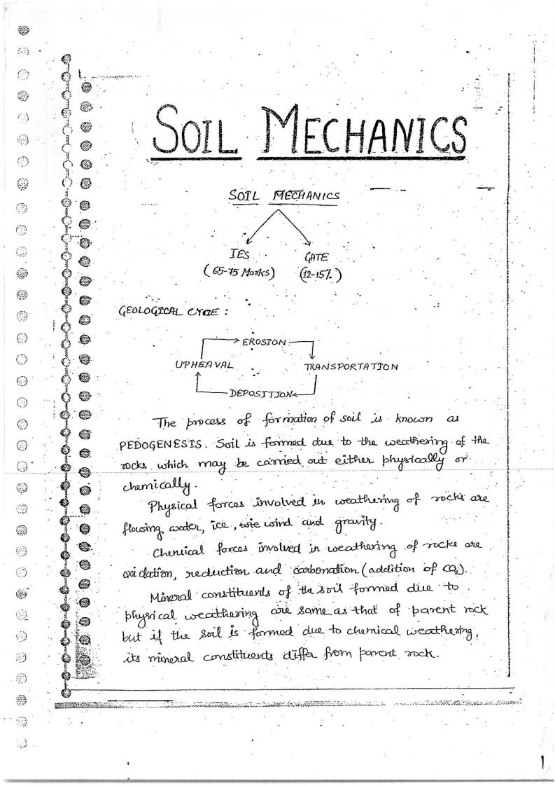 Made Easy - Soil Mechanics - Handwritten Class Notes - English Medium ...