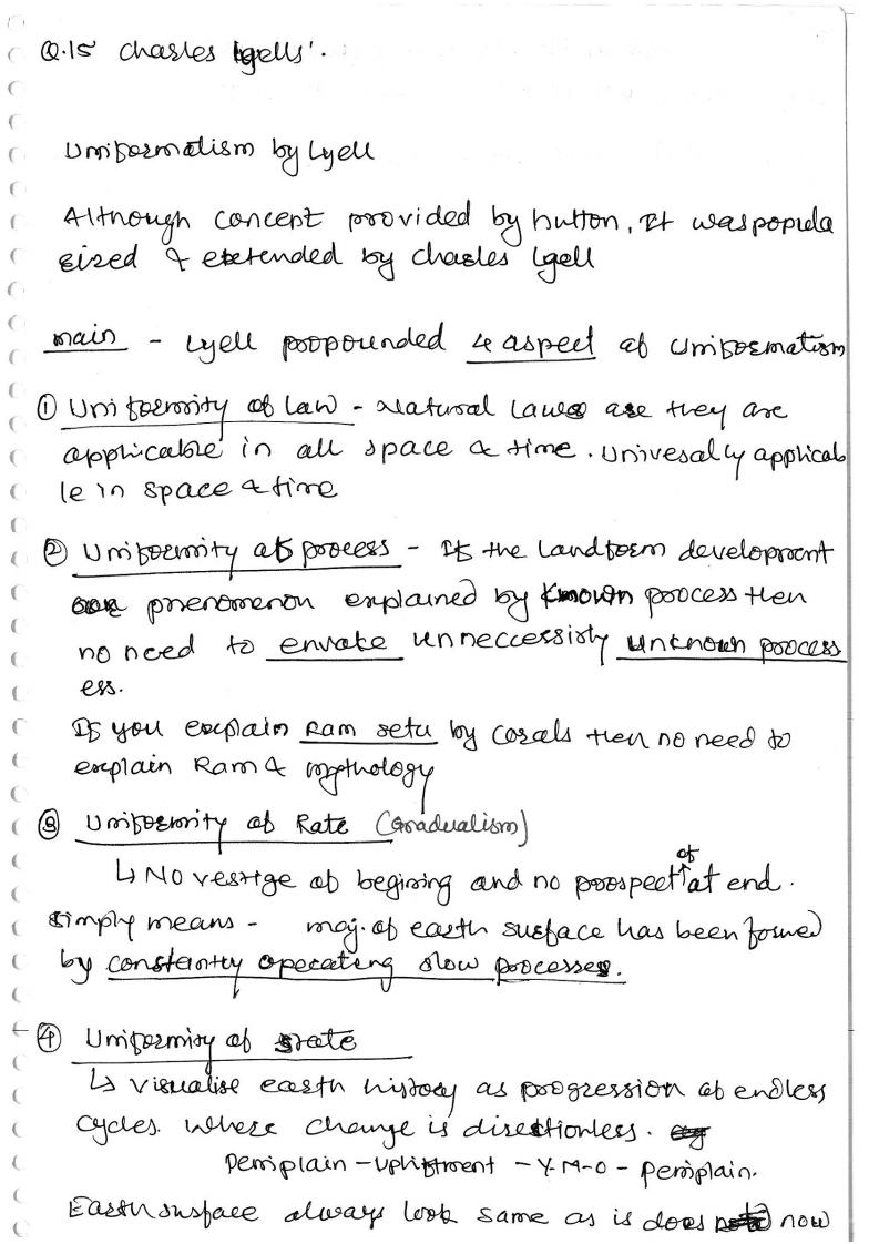500+ Guidance IAS - Geography Optional - Handwritten Class Notes 2019