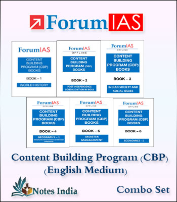 Forum Ias-Content Building Program (Cbp)-Combo Set-English Medium ...