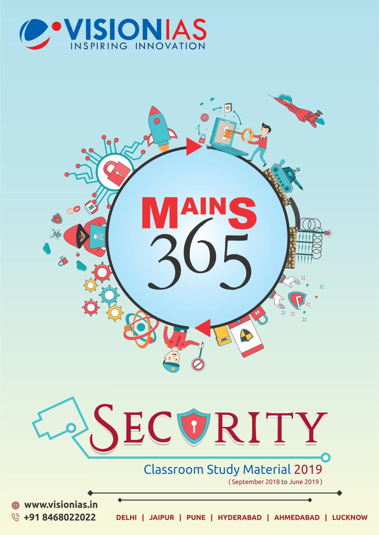 Vision IAS Mains 365 Security 2019 English Medium