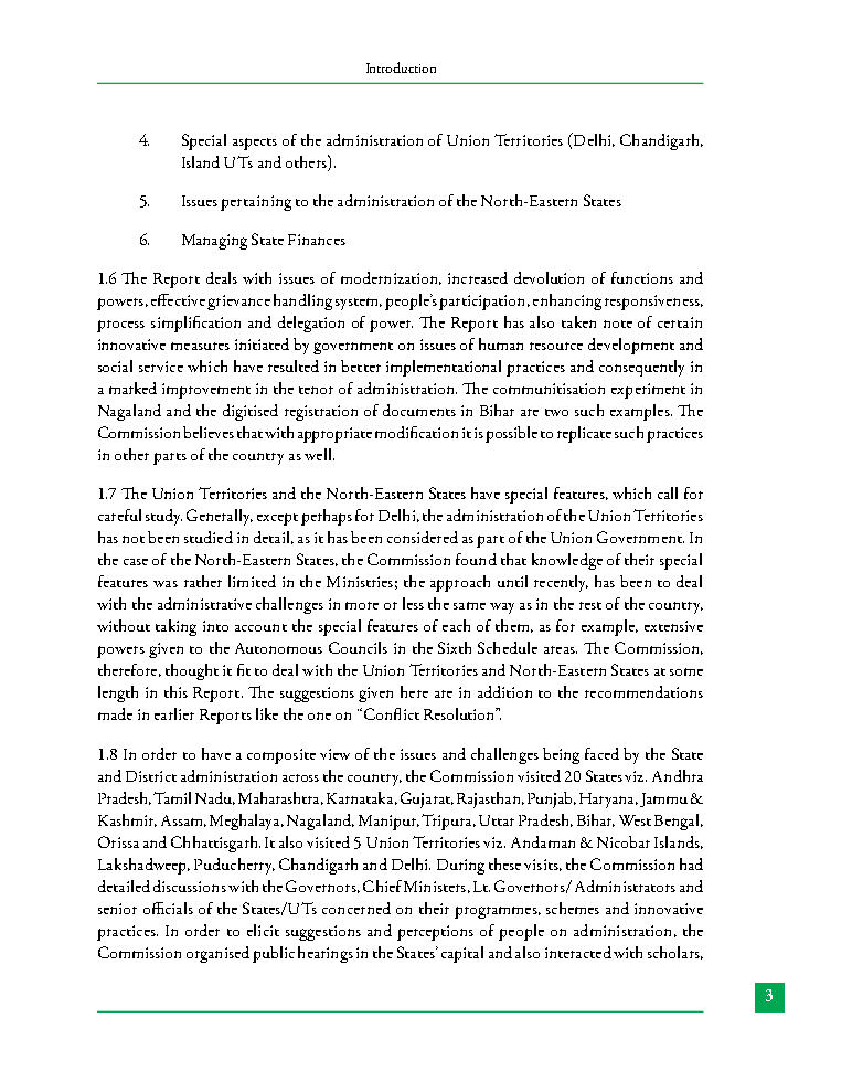 Fifteenth Report-Second Arc Report-State And District Administration ...