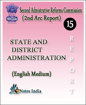 Fifteenth Report-Second Arc Report-State And District Administration ...