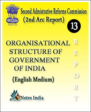 Thirteenth Report-Second Arc Report-Organisational Structure of ...