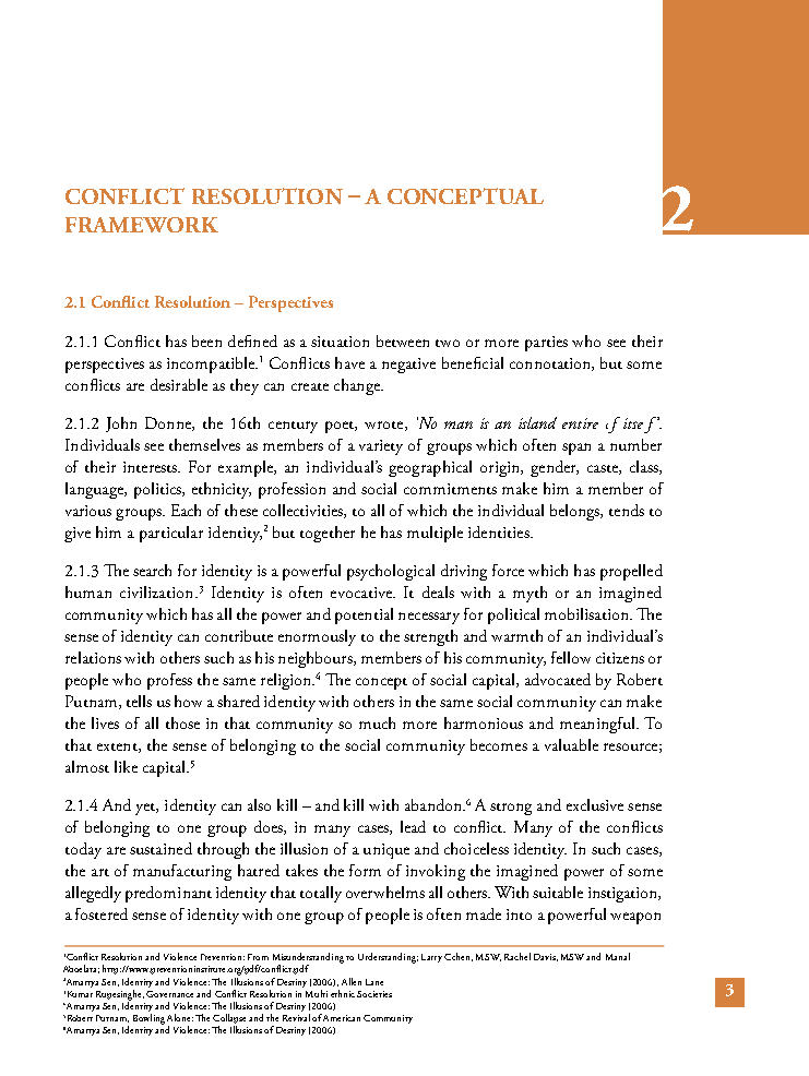 Seventh Report-Second Arc Report-Capacity Building For Conflict ...