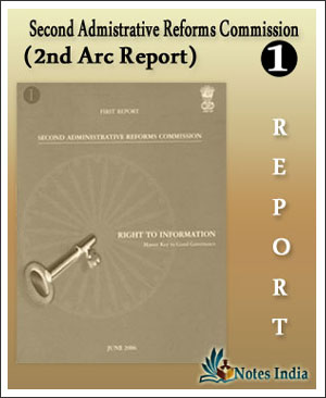 First Report-Second ARC Report-Right To Information-Master Key to Good ...