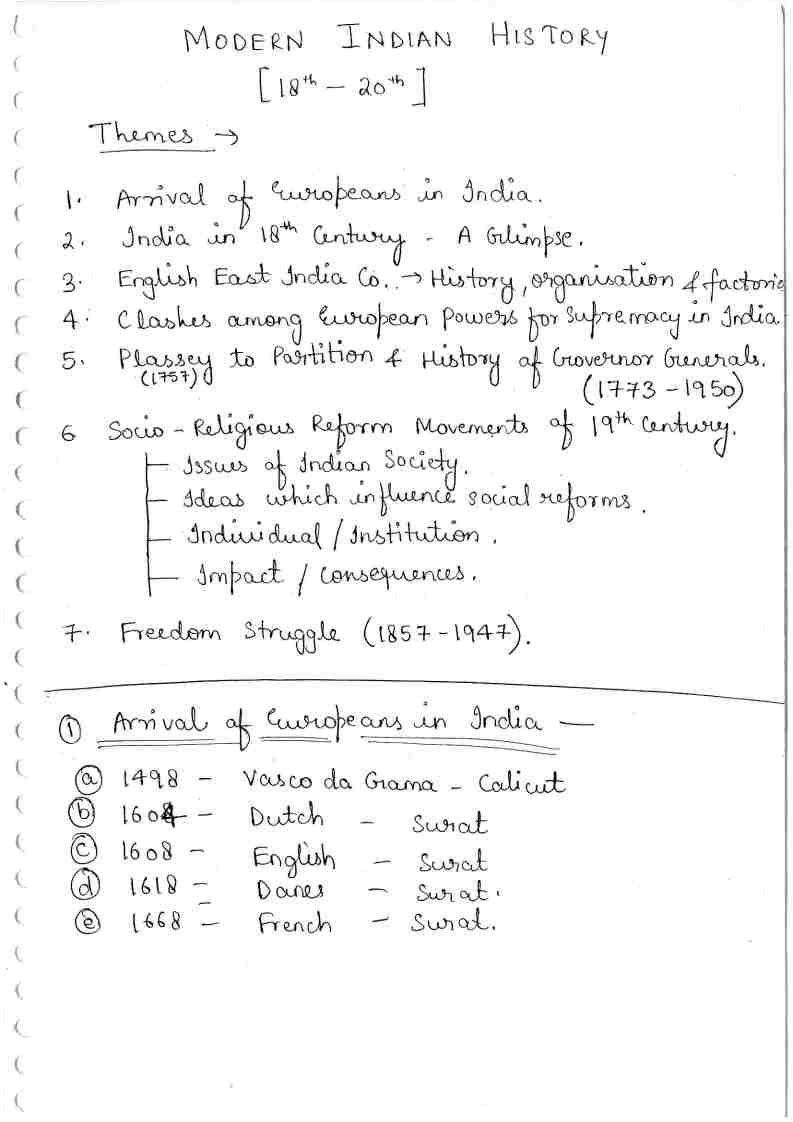 Next IAS - Modern India - General Studies - Class Notes - Notesindia