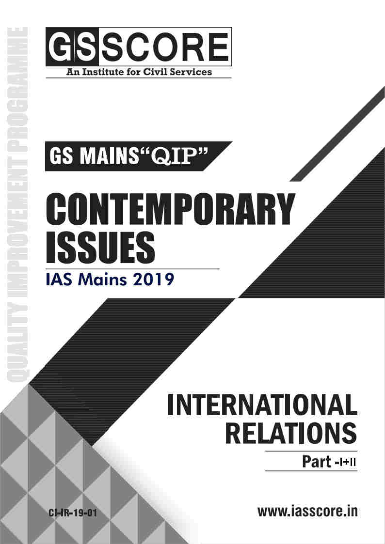 Gs Mains "QIP" Contemporary Issues Ir Part I+II 2019