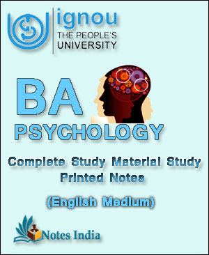 IGNOU-BA-Psychology Printed Notes-English Medium-Notesindia