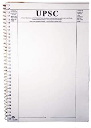 Notebook-A-4 UPSC Mains Answer Sheet Copy (300 Pages) With Spiral ...