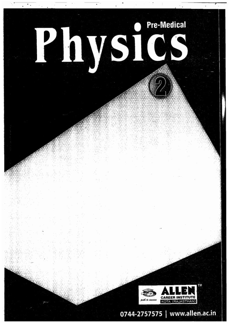 Allen Career Institute - Physics Module -2 - Printed Notes For NEET ...
