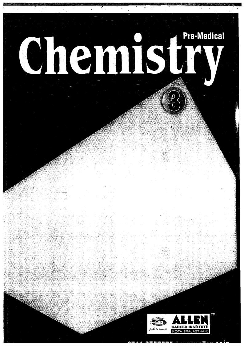 Allen Career Institute - Chemistry Module -3 - Printed Notes For NEET ...