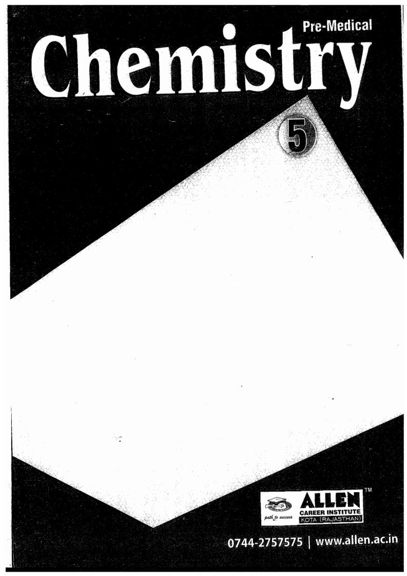 Allen Career Institute - Chemistry Module -5 - Printed Notes For NEET ...