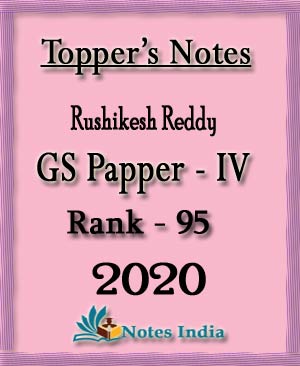 Topper ' s Notes - GS Paper - IV - Printed Notes - By Rushikesh Reddy ...