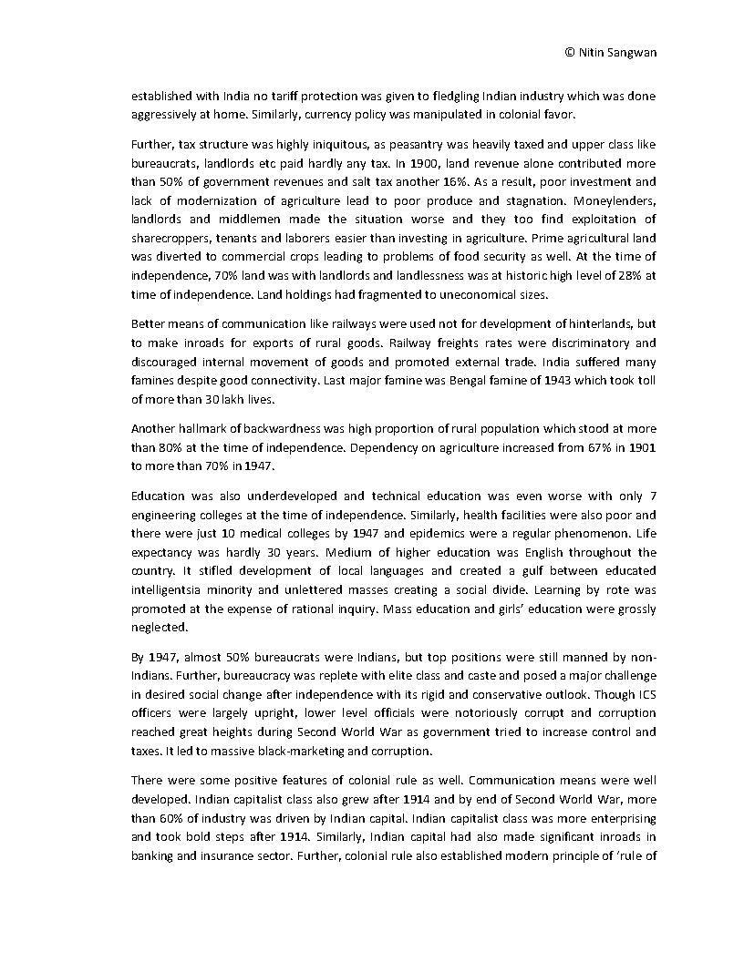 UPSC - India After Independence Topper's Notes - By Nitin Sangwan - AIR ...