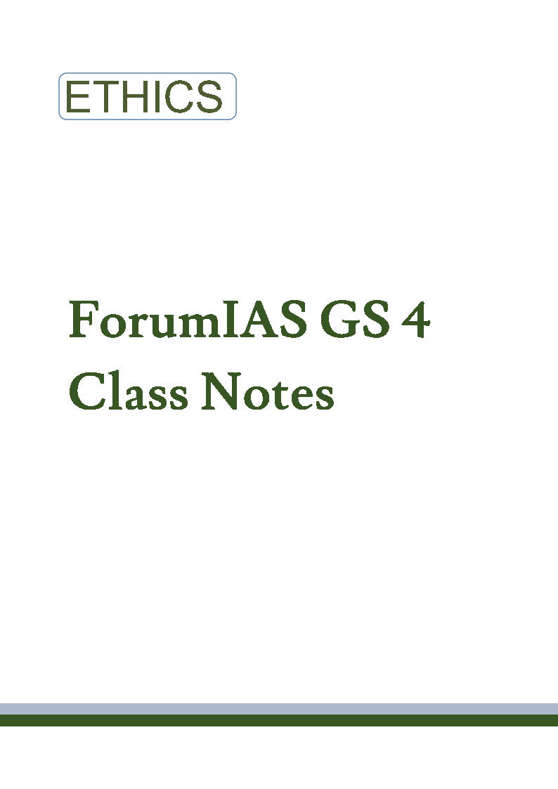 Forum IAS - Ethics GS-4 - Handwritten Class Notes 2020 - English Medium ...