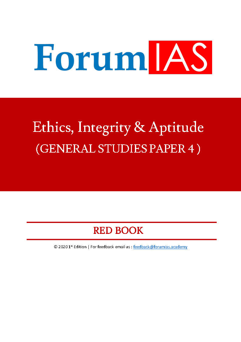 Forum IAS - Ethics, Integrity & Aptitude GENERAL STUDIES PAPER 4 ...