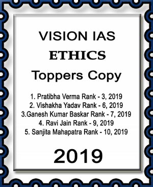 Vision IAS - Ethics topper's Anwers Writting copy - English Medium ...
