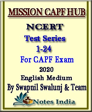 Mission CAPF HUB - Ncert Test Series 1 - 24 For CAPF Exam 2020 English ...