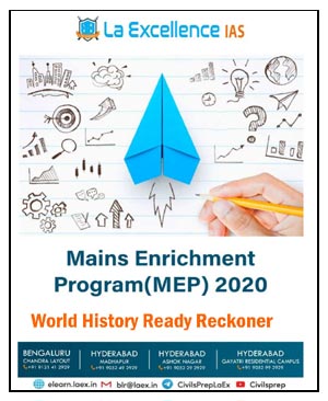 La Excellence IAS - Mains Enrichment Program 2020 World History Ready ...