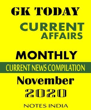 Gk Today - Monthly November Current Affairs - Compilation 2020 ...