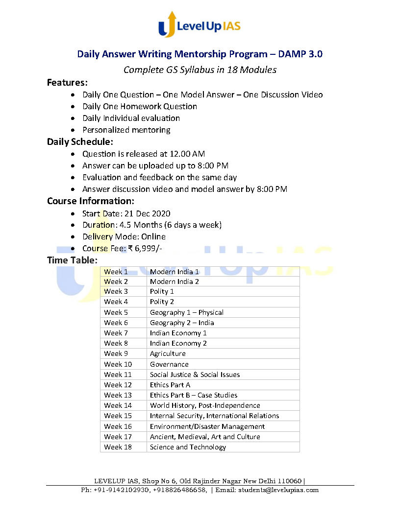 Level Up IAS -Disaster Management By Santosh Kumar - Target Mains 2020 ...