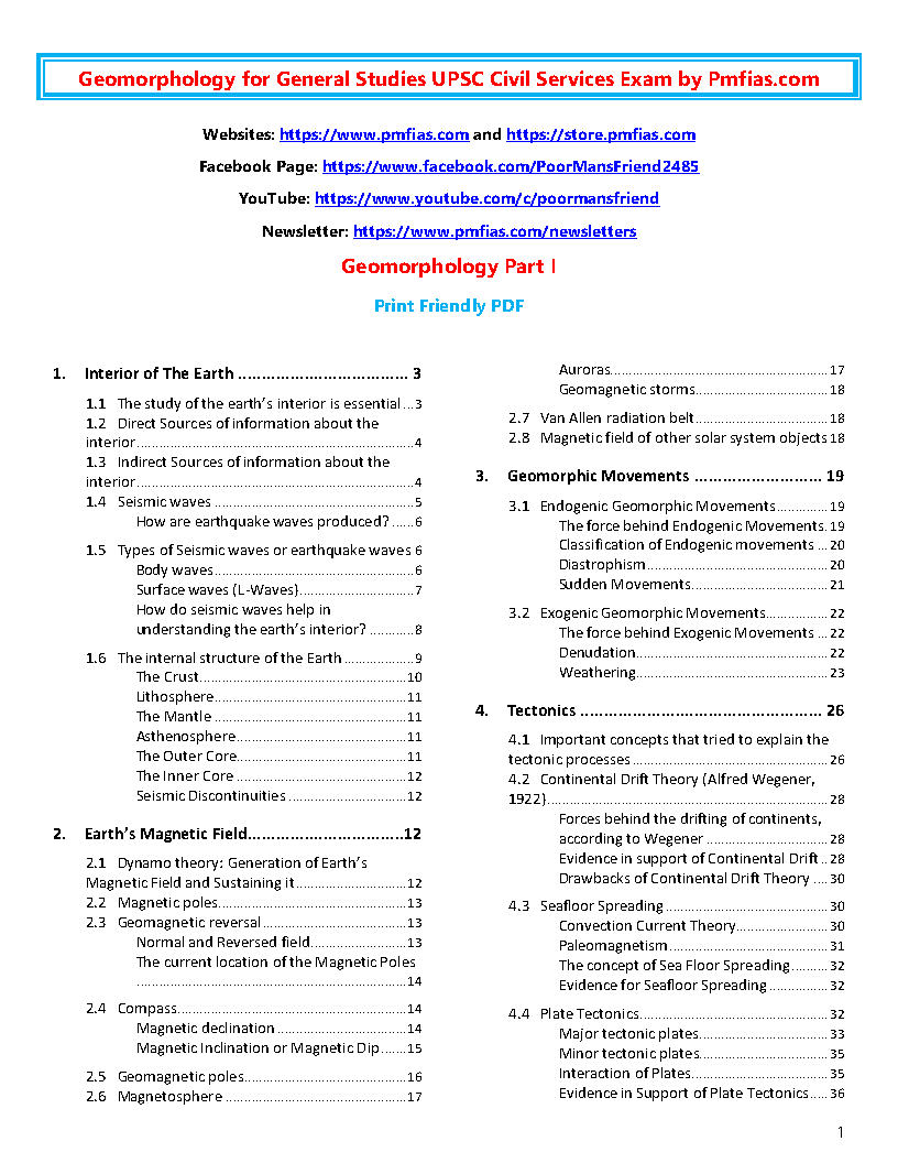 Pmf Ias – Geography – General Studies Prelims + Mains – 2021 - Notesindia