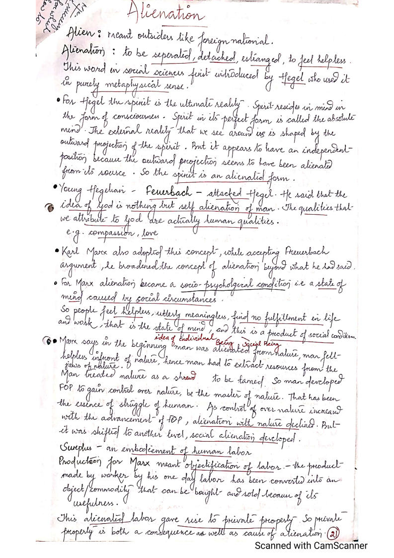 UPSC Sociology Optional Handwritten Notes by Sanjita Mohapatra Rank-10 ...
