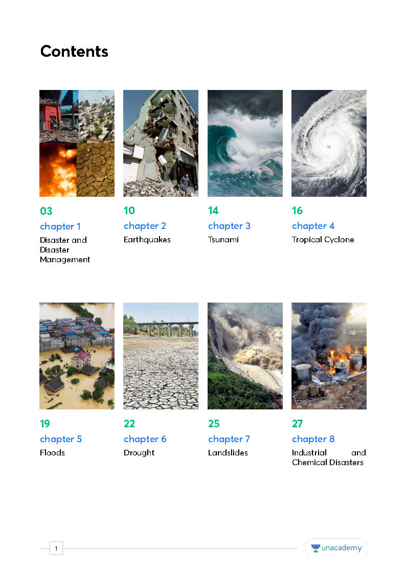 Unacademy Ias - Disaster Management 2020 - English medium - Printed Notes