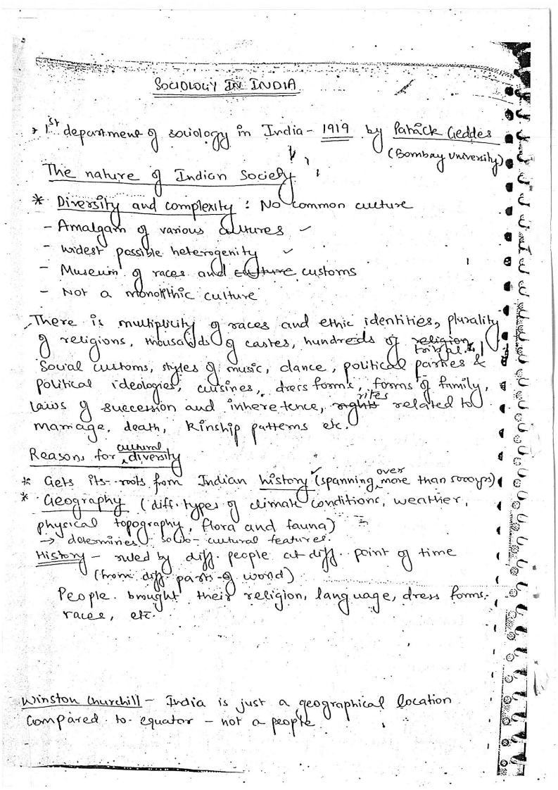 Ias Gurukul - Sociology Optional - Handwritten Class Notes - By Pranay ...