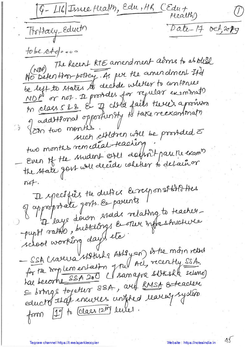 Shubhra Ranjan Ias - GS Paper II - Handwritten Class Notes - By Shubhra ...