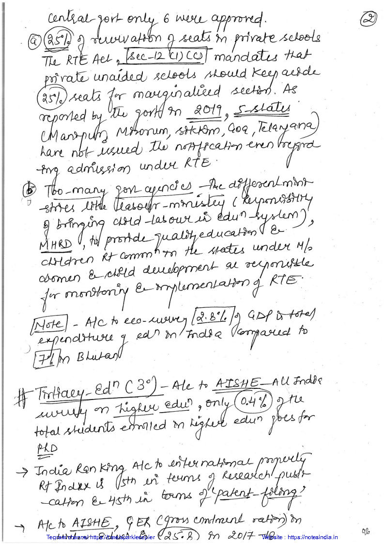 Shubhra Ranjan Ias - GS Paper II - Handwritten Class Notes - By Shubhra ...