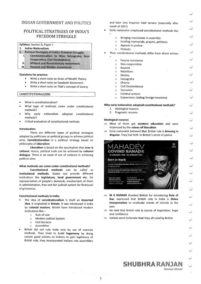 Shubhra Ranjan-Political Science Optional By Shubhra Ranjan Mam-Printed ...