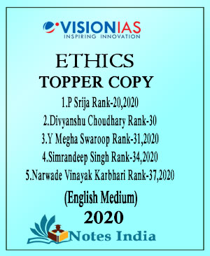 Vision IAS-Ethics Topper Copy Part-02-English Medium 2020-Notesindia
