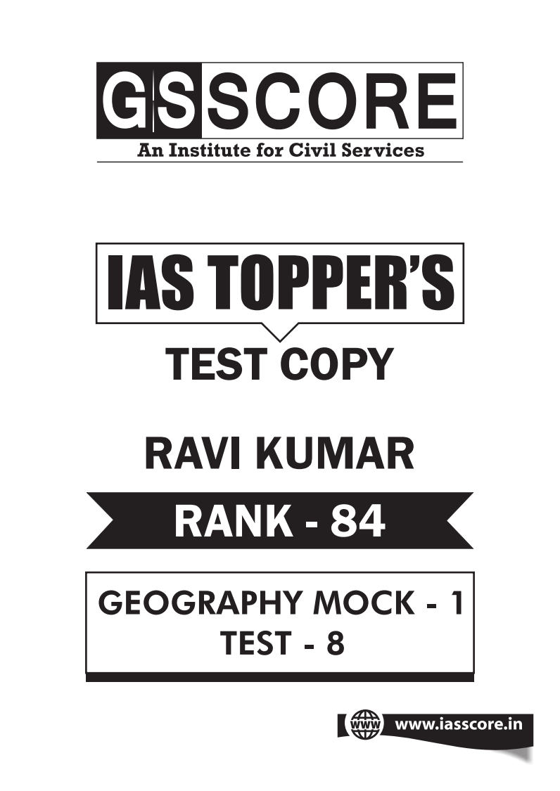 GS Score-geography Topper Copy 2020-English Medium-Notesindia