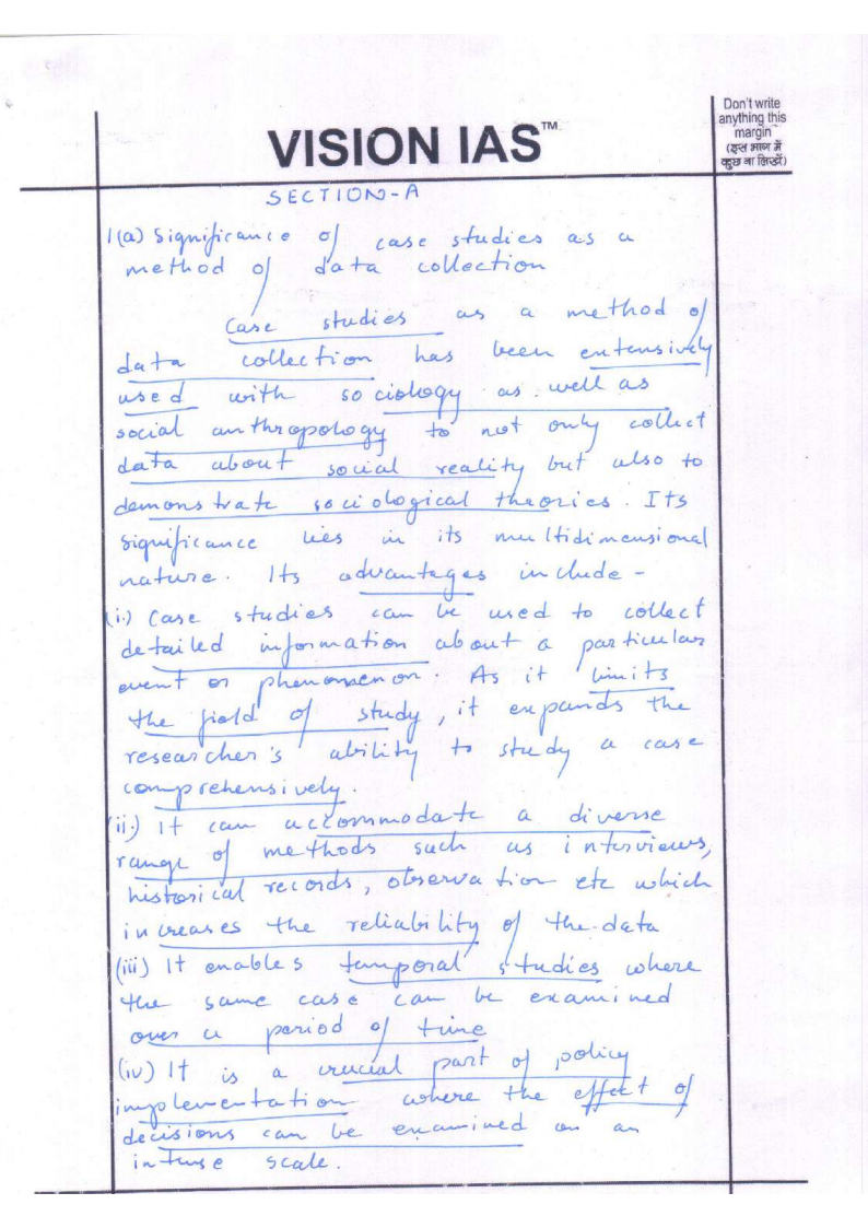 Vision IAS-Sociology Topper Copy 2020-English Medium-Notesindia