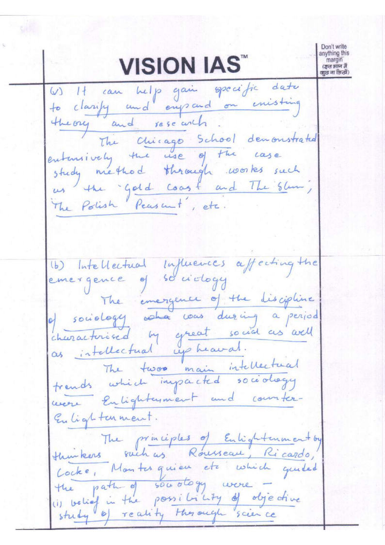 Vision IAS-Sociology Topper Copy 2020-English Medium-Notesindia