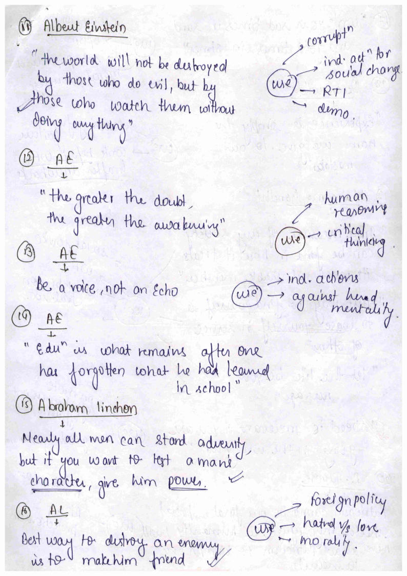 Satyam Gandhi-General Studies-Topper Notes-GS-1 Essay-AIR 10, UPSC CSE ...
