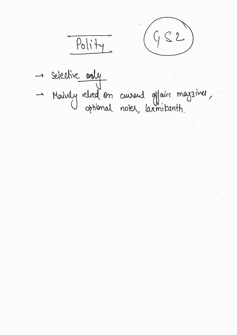 Satyam Gandhi-General Studies-Topper Notes-GS-2 Polity-AIR 10, UPSC CSE ...