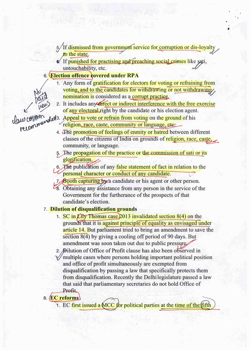 Satyam Gandhi-General Studies-Topper Notes-GS-2 Polity-AIR 10, UPSC CSE ...