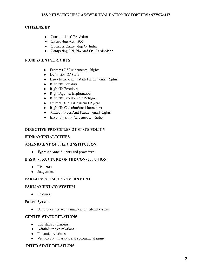 IAS Network-Indian Polity Short Notes UPSC 2022-By Toppers-English ...