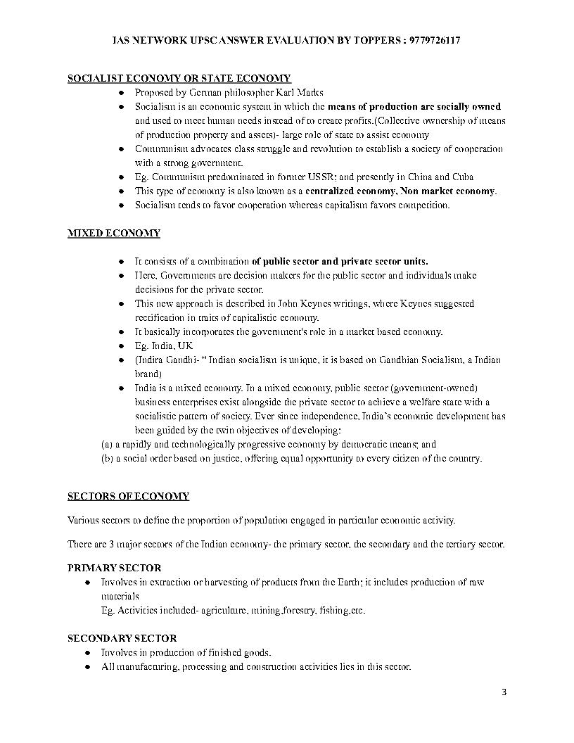 IAS Network-Economy Notes UPSC 2022-By Toppers-English Medium-Notesindia