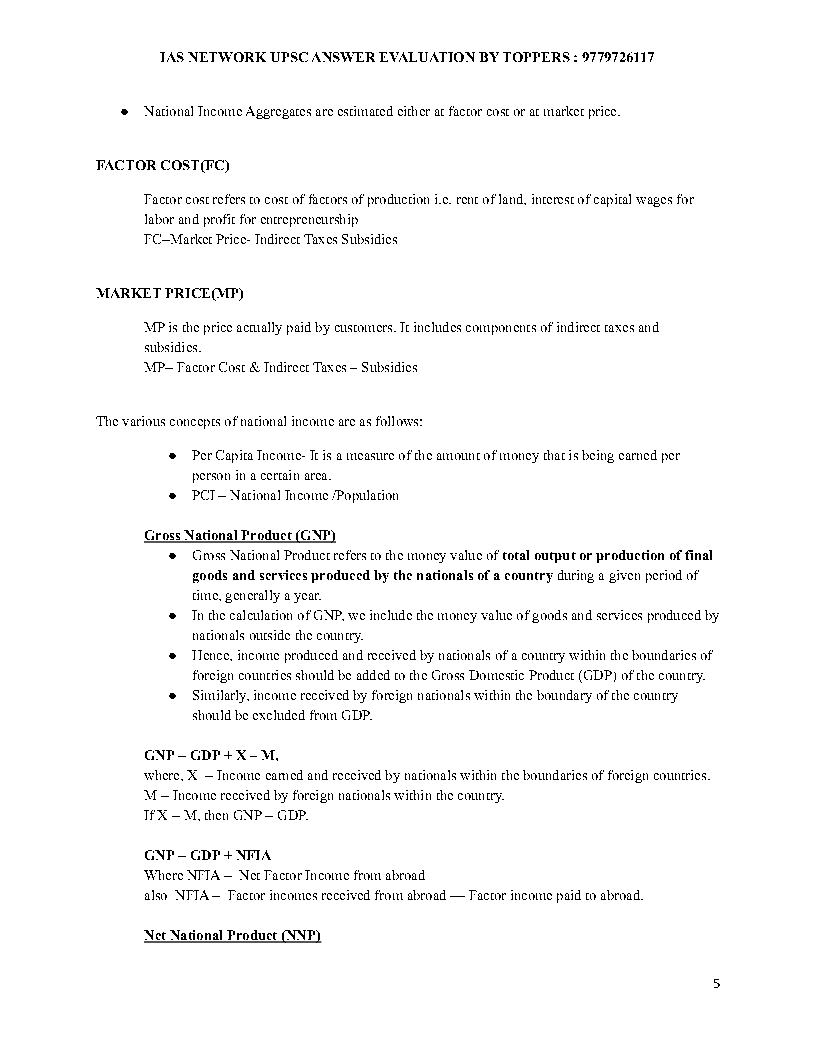 IAS Network-Economy Notes UPSC 2022-By Toppers-English Medium-Notesindia