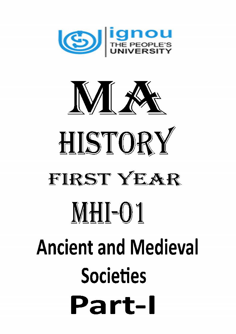 IGNOU-MA History Printed Notes-English Medium-Notesindia