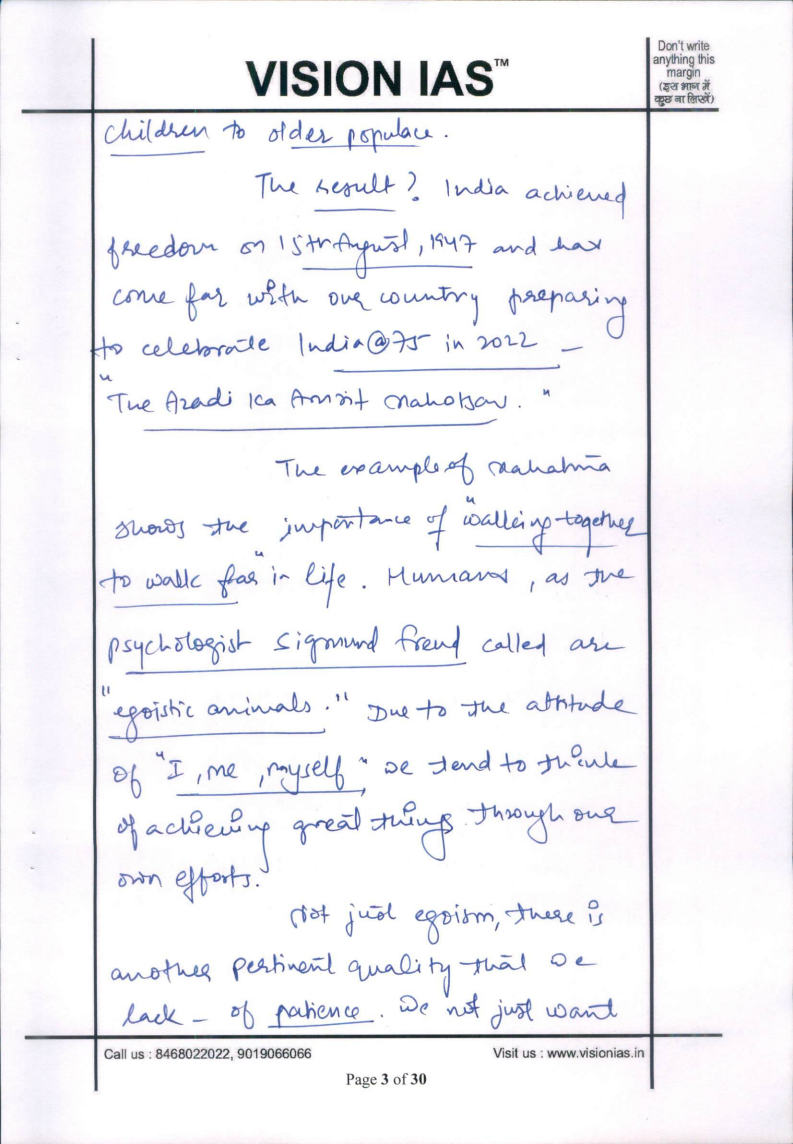 Vision IAS-Essay Topper Copy 2021-English Medium-Notesindia