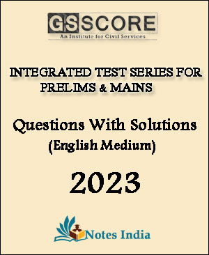 Gs Score-Integrated Test Series For Prelims and Mains 2023-English ...