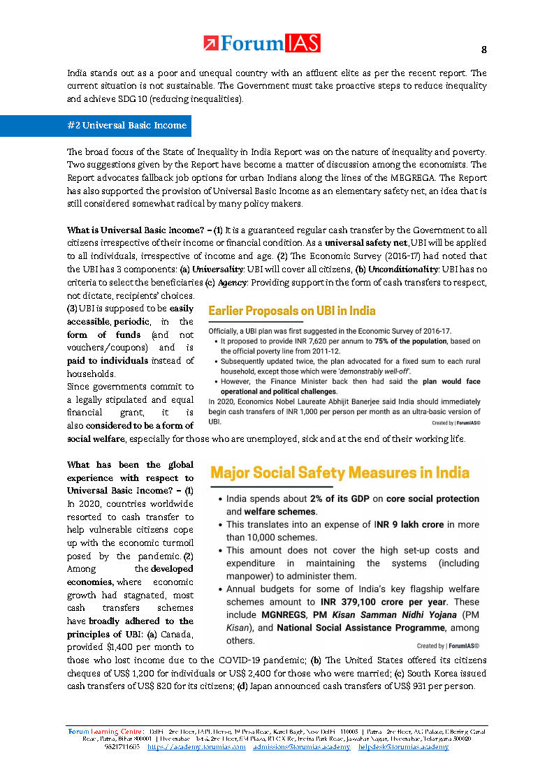 Forum IAS–Monthly Prelims Epic–Current Affairs June 2022-English Medium ...