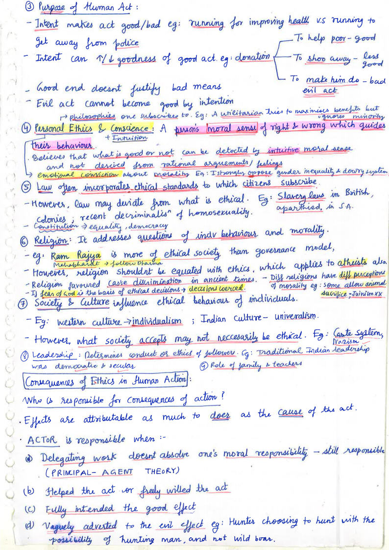 Topper Notes-Ethics GS Paper-IV By Surbhi Goyal Air-78 Cse-2021-English ...